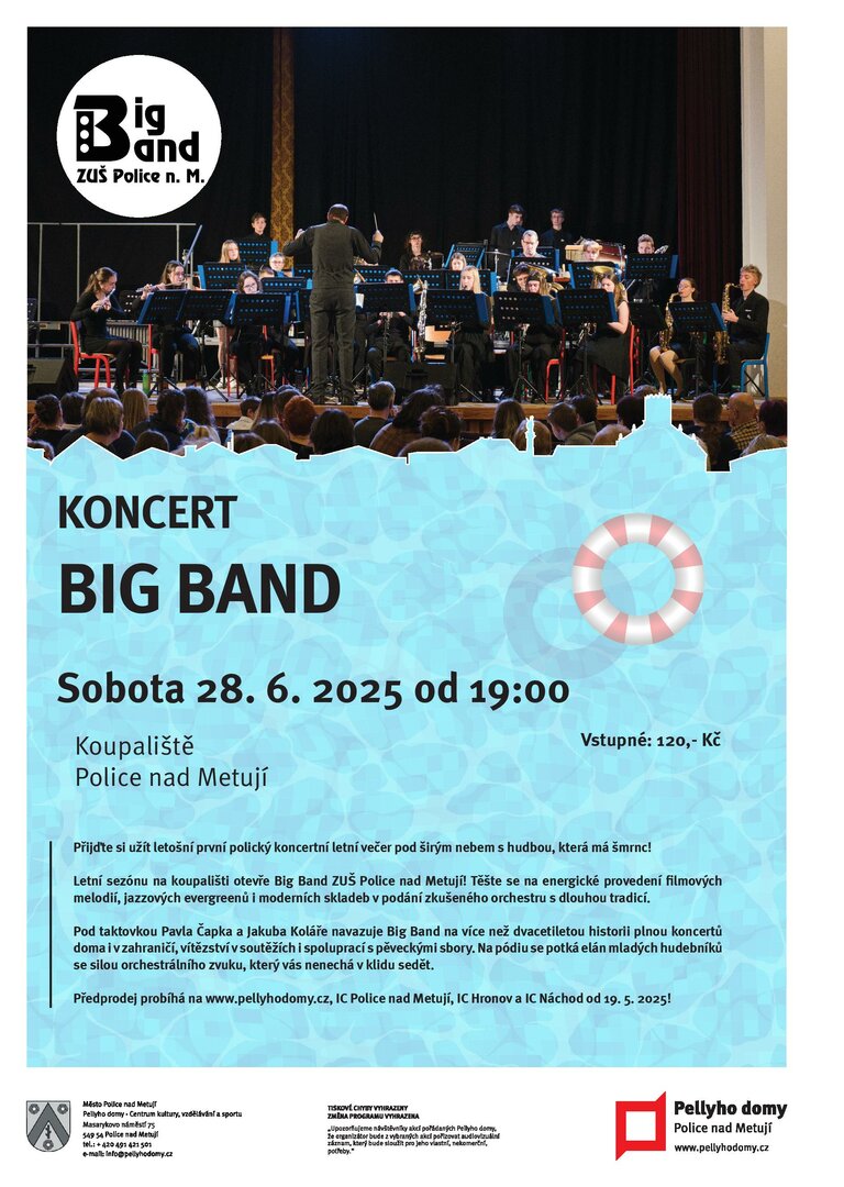 Polické rozmarné léto 2025: Big Band | Region Broumovsko